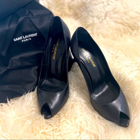 Yves Saint Laurent | Shoes | Yves Saint Laurent Seta Calf Leather Open ...